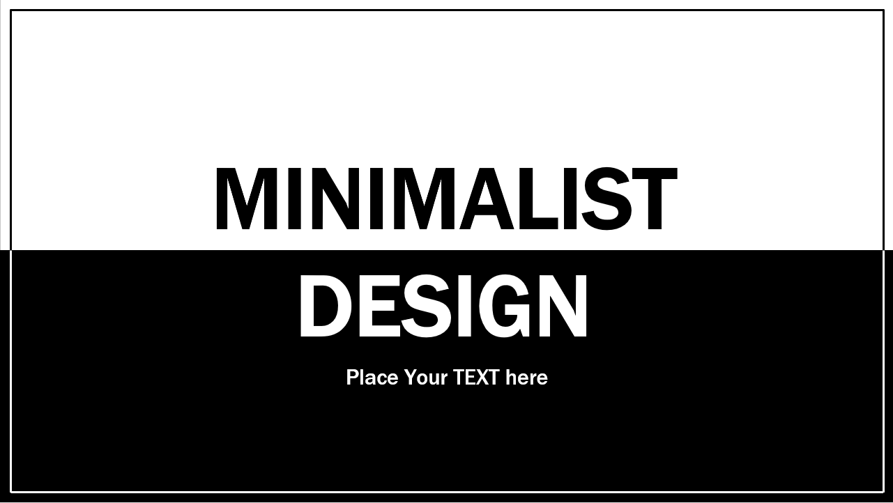 Minimalist Design Powerpoint Template Gr8 Creative Ideas